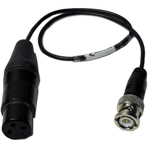 PSC 3-Pin Female XLR to BNC Timecode Input Cable (1') FPSC1083C