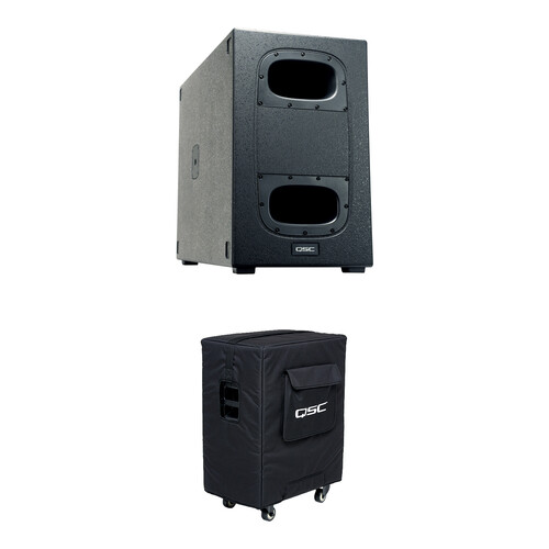 QSC KS212C - Dual 12" Powered Subwoofer Kit with Padded