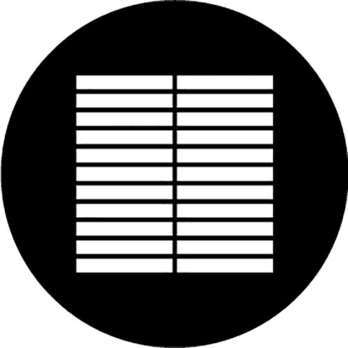 Rosco Office Window B/W Glass Gobo (Custom Size) 260828530999