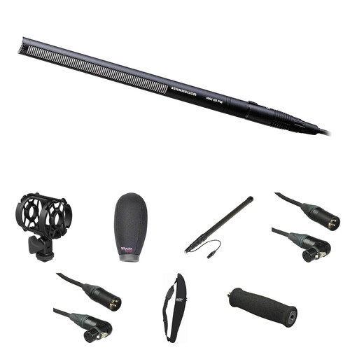 Sennheiser MKH-416 Shotgun Microphone Deluxe Boompole Kit B&H