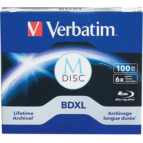 Verbatim M DISC BDXL 100GB 4x Blu-ray Discs 98912 B&H Photo Video