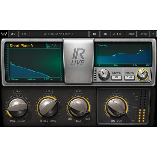 Waves IR-Live Convolution Reverb - IR-Based Reverb Plug-In