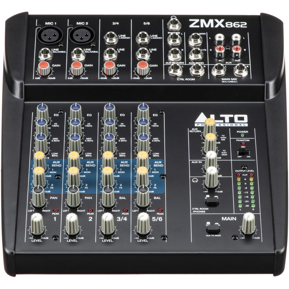 japan import ALTO 6-channel compact mixer ZMX862 Musical Instruments ...