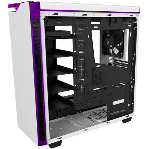 NZXT H440 Matte White/Purple ATX Mid Tower Case (Windowed) 4 Fan | CA ...