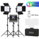 GVM 800D-RGB LED Studio 3-Video Light Kit 800D-RGB-3L B&H Photo