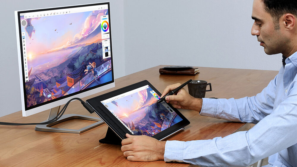 Huion Kamvas Pro 16 2.5K Pen Display Silvery Frost GT1602
